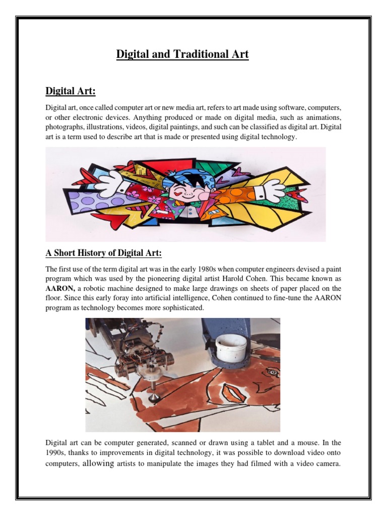 Digital and Traditional Art Assignment 2 | PDF