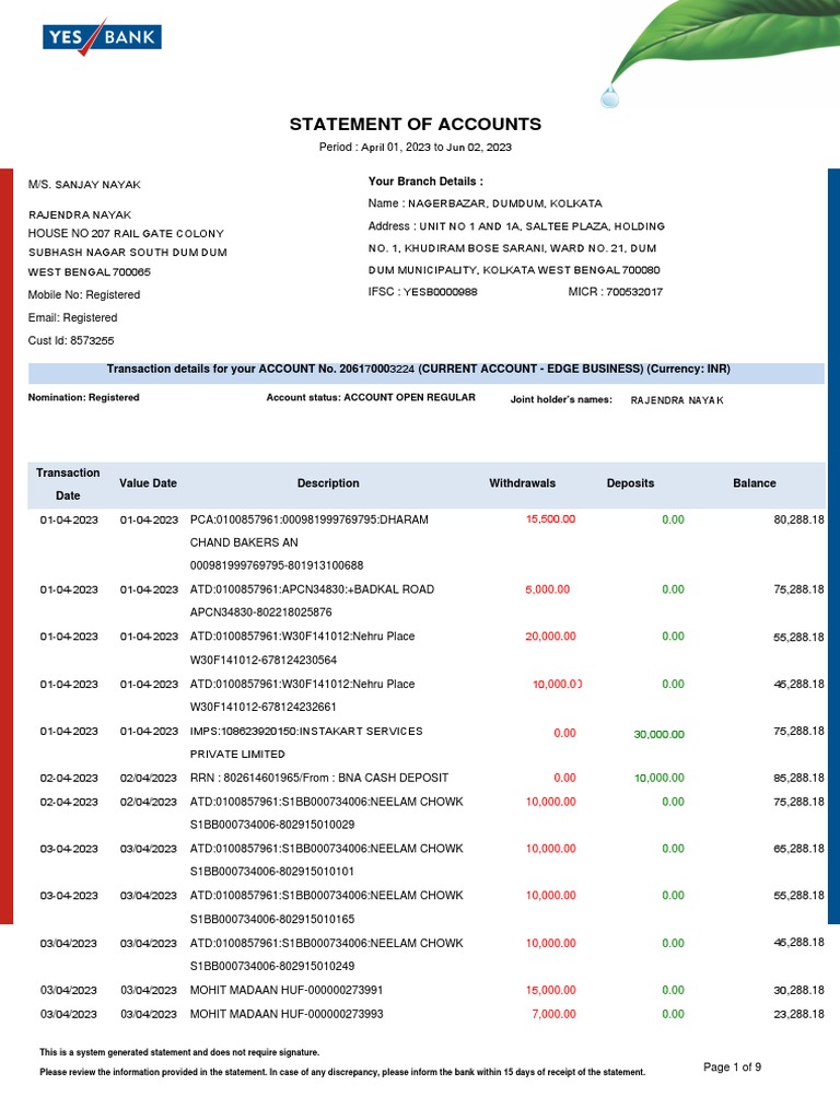 YES BANK Jun 001 | Download Free PDF | Banks | Financial Technology