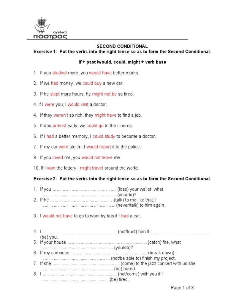 Second Conditional | PDF
