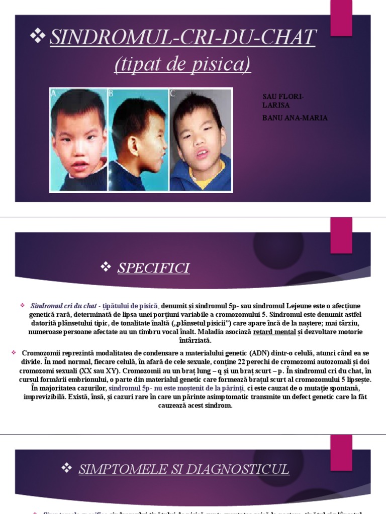 Sindromul Cri Du Chat | PDF
