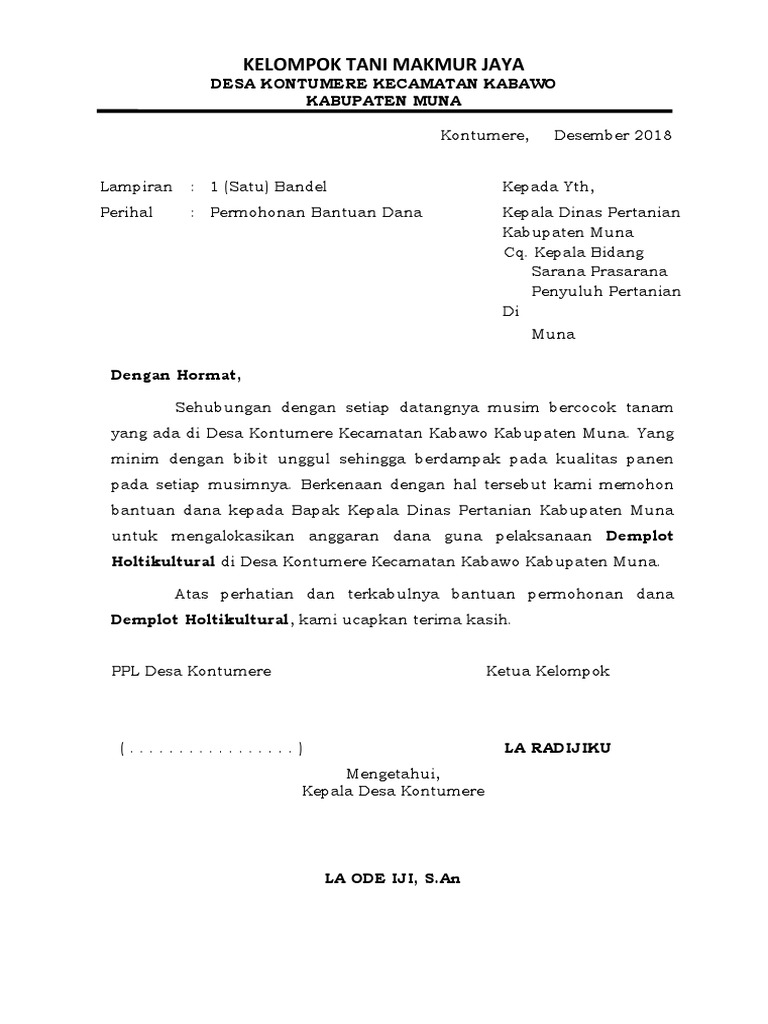 Proposal Sayur | PDF