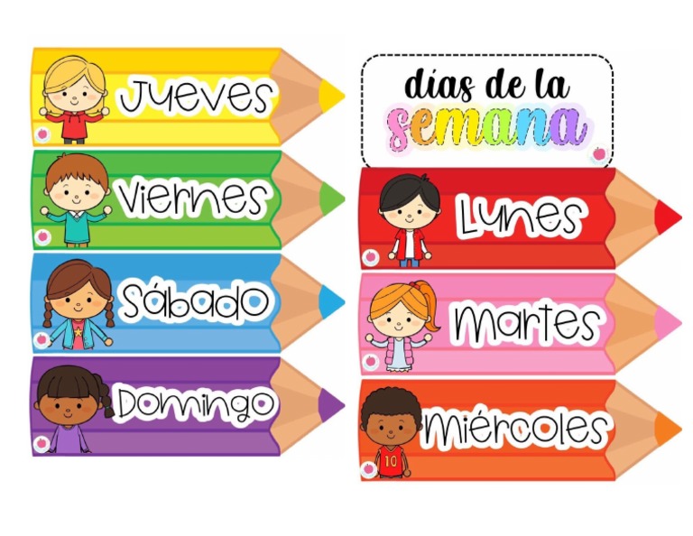 Dias de La Semana para Plastificar | PDF