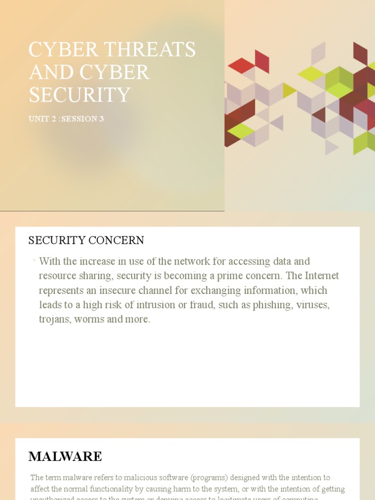 Cyber Threats and Security | PDF | Malware | Computer Virus