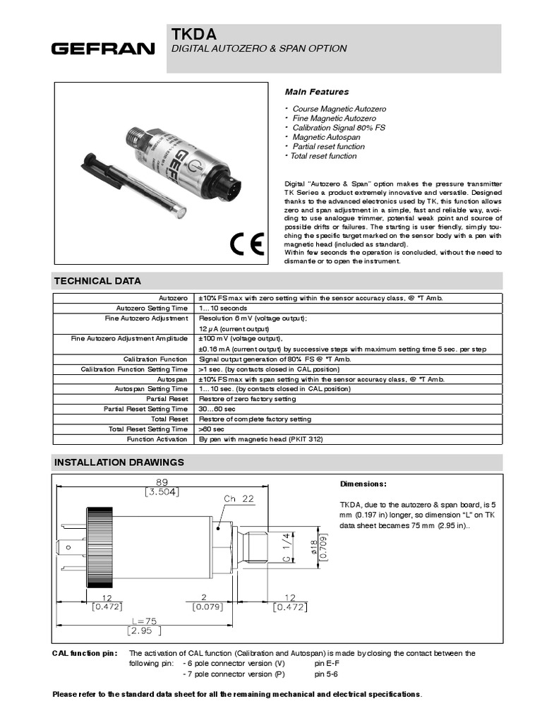 DTS Tkda 08-2019 Eng | PDF | Electrical Connector | Calibration
