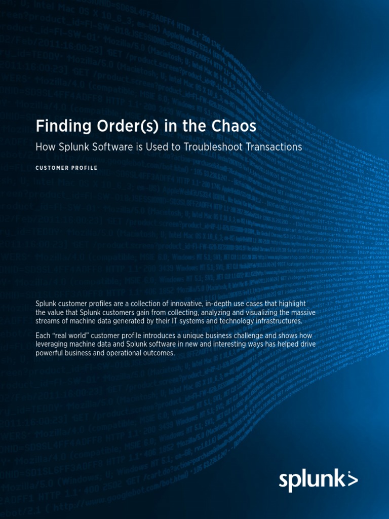 Finding Orders in The Chaos | PDF | Retail | Data