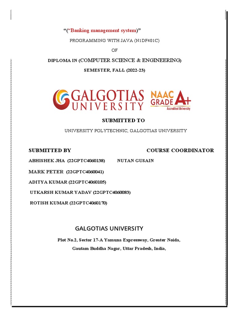 Banking Management System 002 | PDF | Java (Programming Language) | Java (Software Platform)