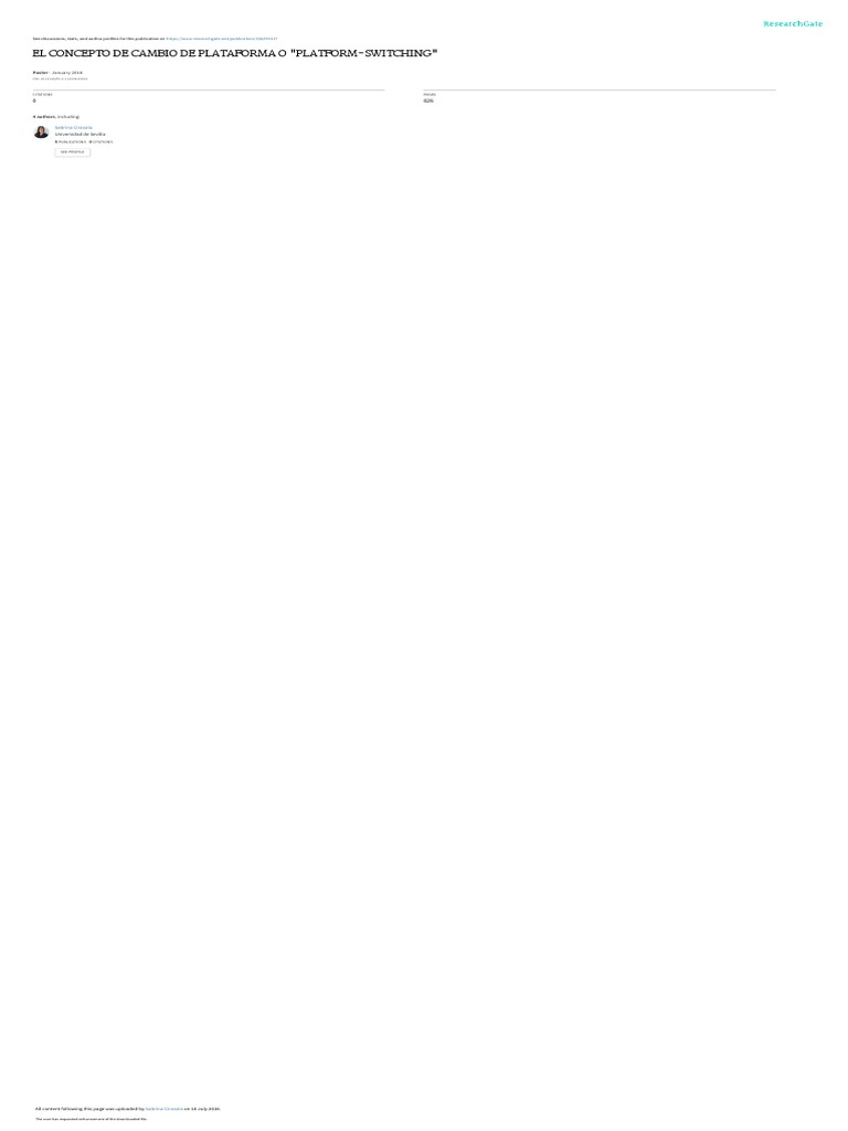 El Concepto de Cambio de Plataforma O "Platform-Switching" | PDF ...