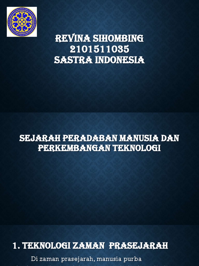 Sejarah Peradaban Manusia Dan Perkembangan Teknologi | PDF