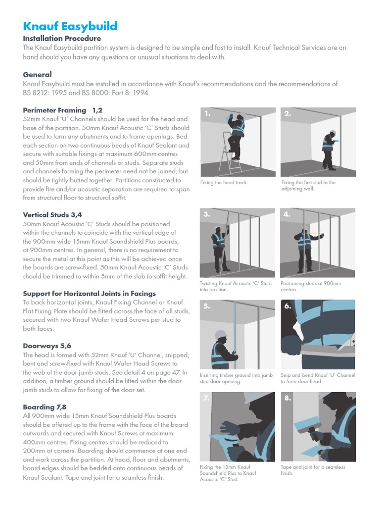 Knauf Easybuild - Installation | PDF | Door | Civil Engineering