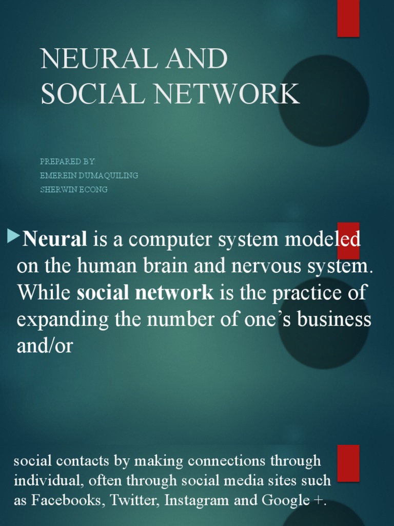 Neural and Social Network | PDF | Popular Culture & Media Studies ...