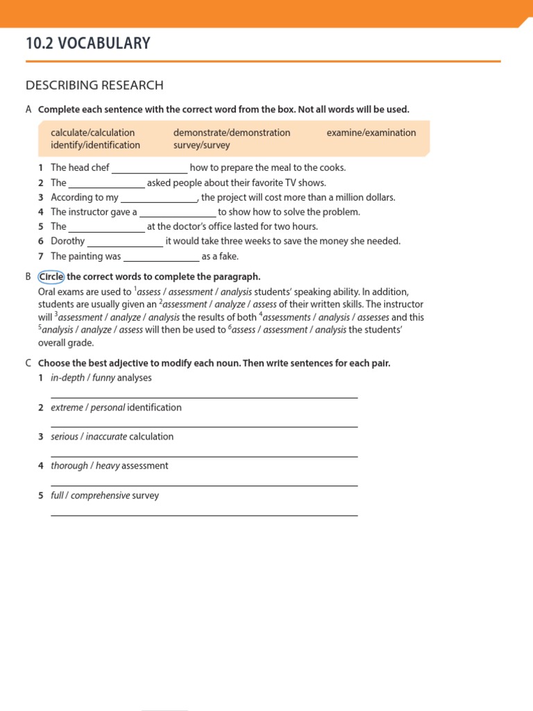 BUS Program Evolve 5 Lesson Plan 10 Handout 2 | PDF