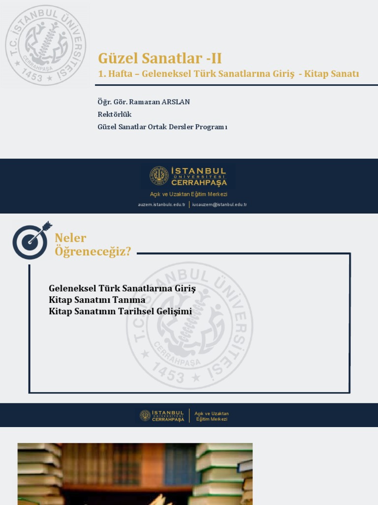 Güzel Sanatlar. 1.hafta | PDF