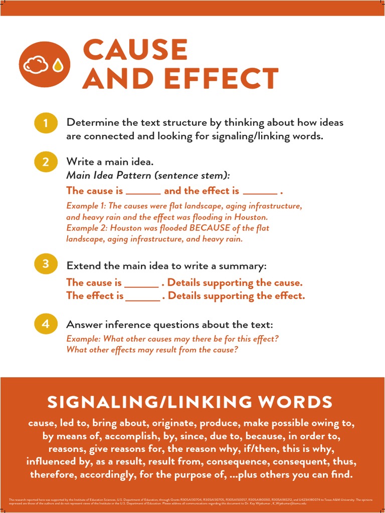 CauseEffect Poster English | PDF | Science & Mathematics
