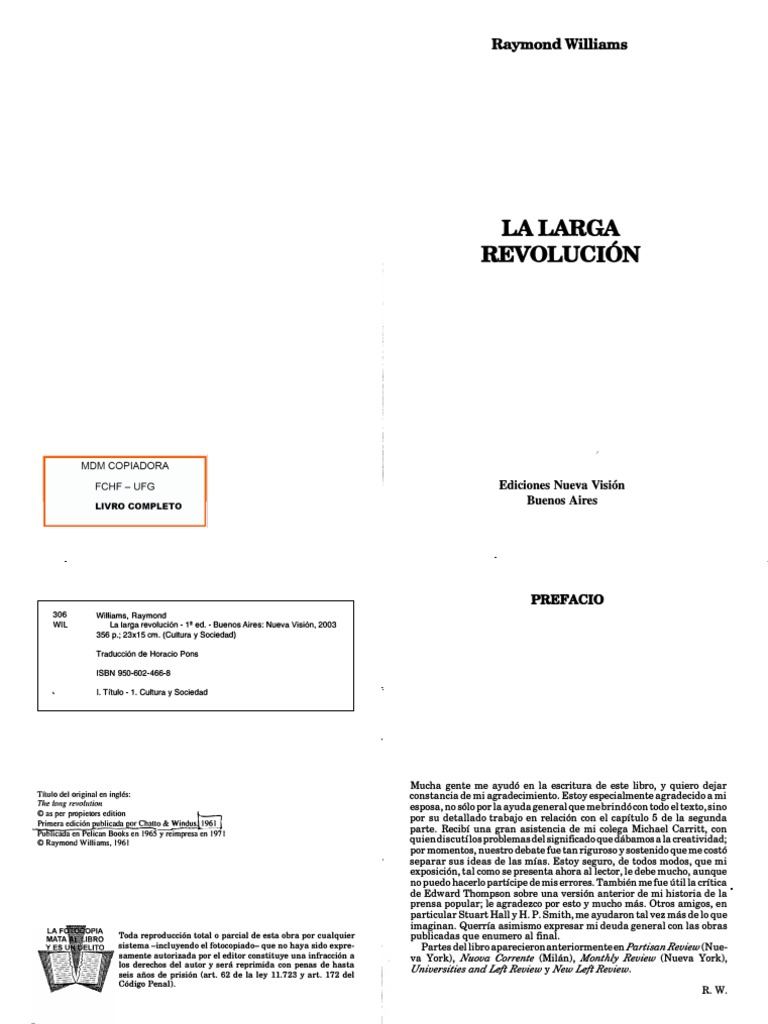 Edu_Williams La Larga Revolución Completo_unlocked | PDF | Pensamiento ...