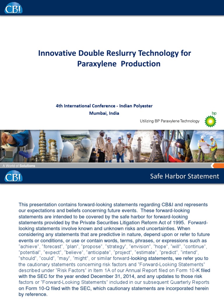 CB&I - Double Reslurry Paraxylene Crystallization Unit | PDF ...