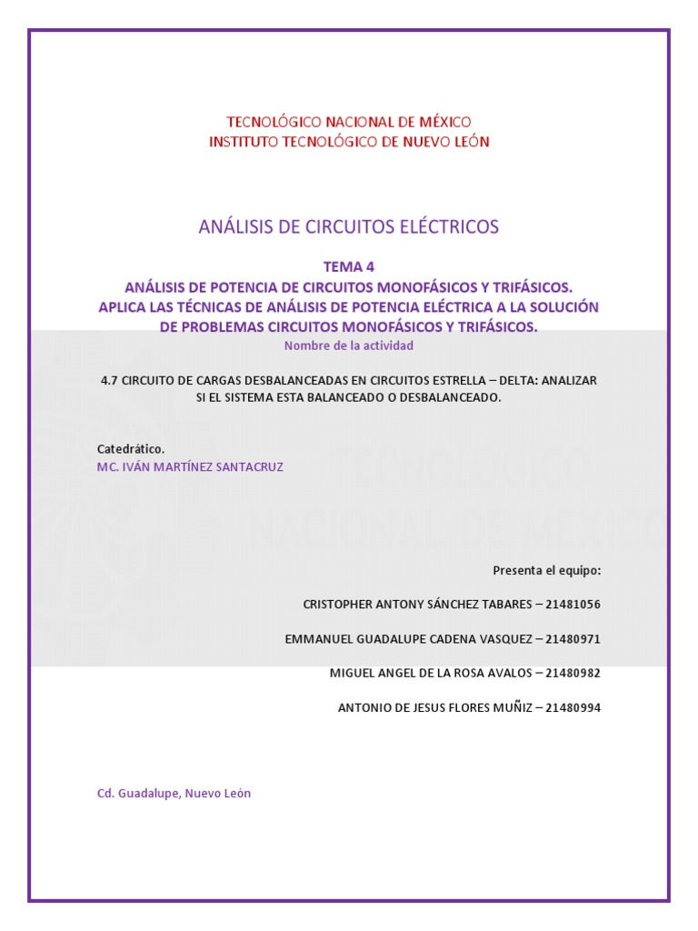 ANALISIS DE CIRCUITOS 4.7 | PDF | Corriente eléctrica | Transformador