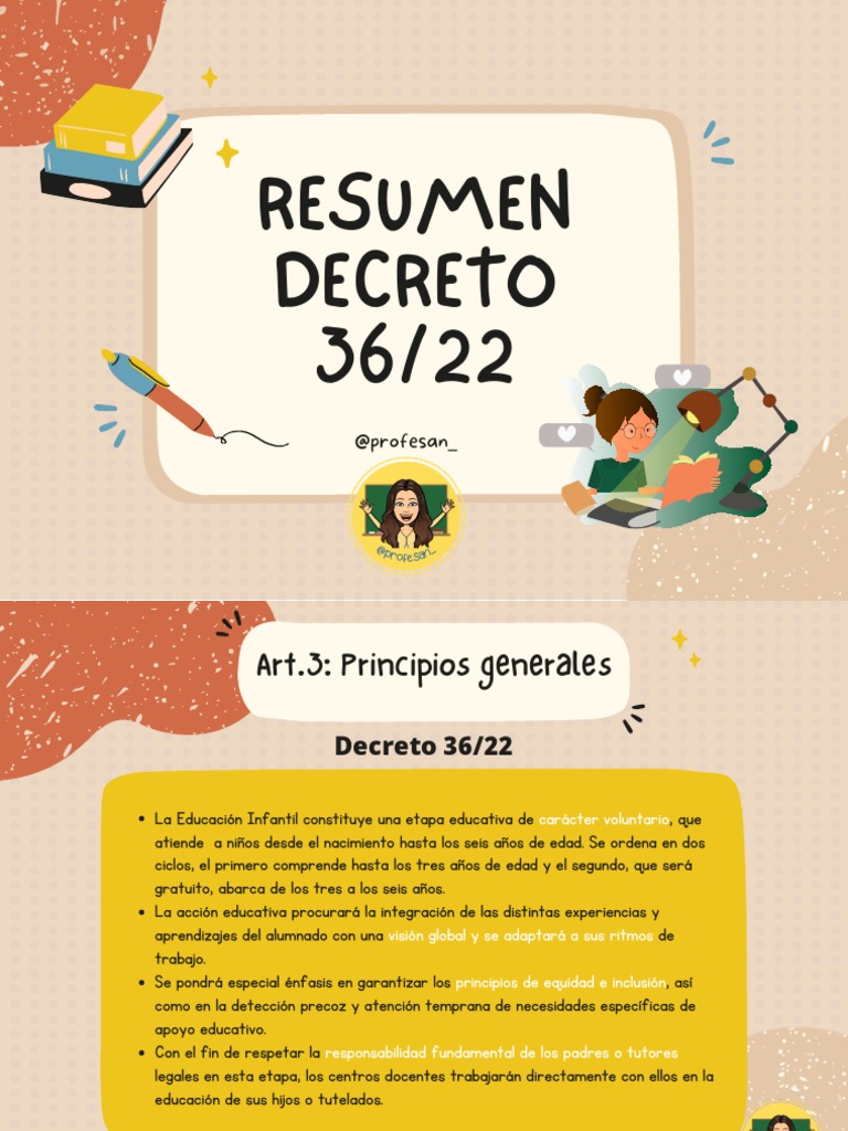 Decreto 36 | PDF | Educación de la primera infancia | Aprendizaje