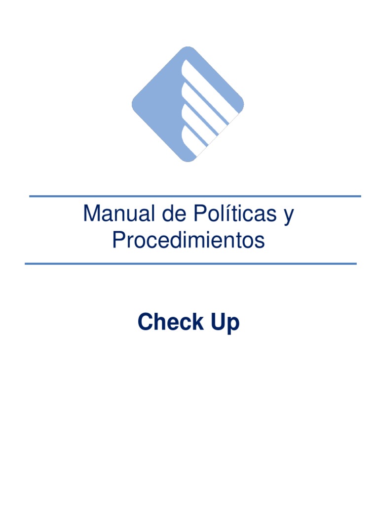 Manual de Políticas de Check Up | PDF | Hospital | Cuidado de la salud