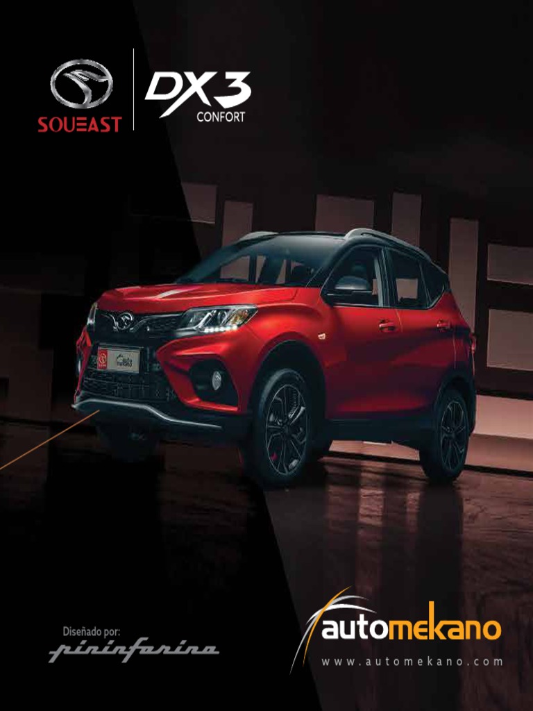 Brochure Comercialización Soueast DX3 | PDF | Airbag | Sistema de freno antibloqueo