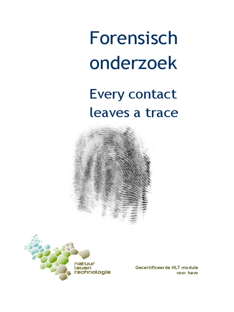 h010 Forensisch Onderzoek-Lln Materiaal Versie 2 0 | PDF