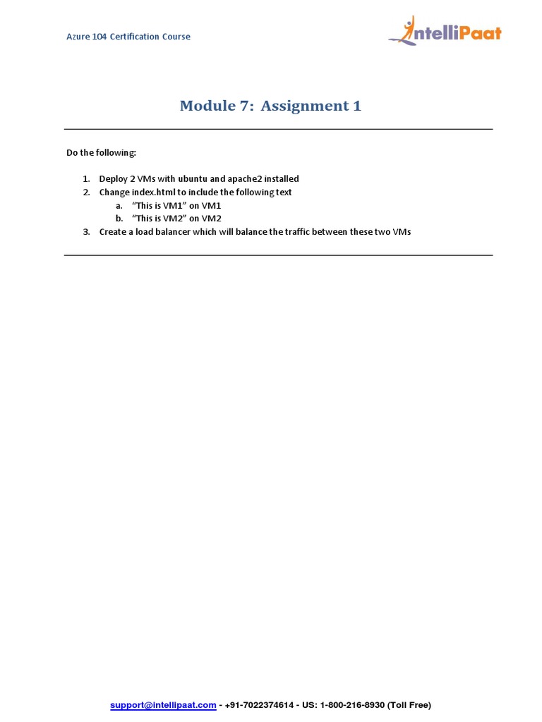 Module 7 Assignment 1 | PDF