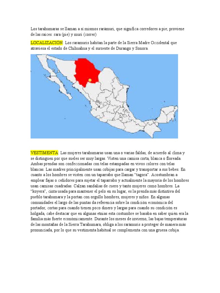 Cultura Raramuri | PDF