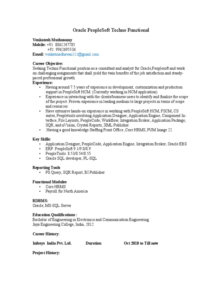 PeopleSoft HCM | PDF