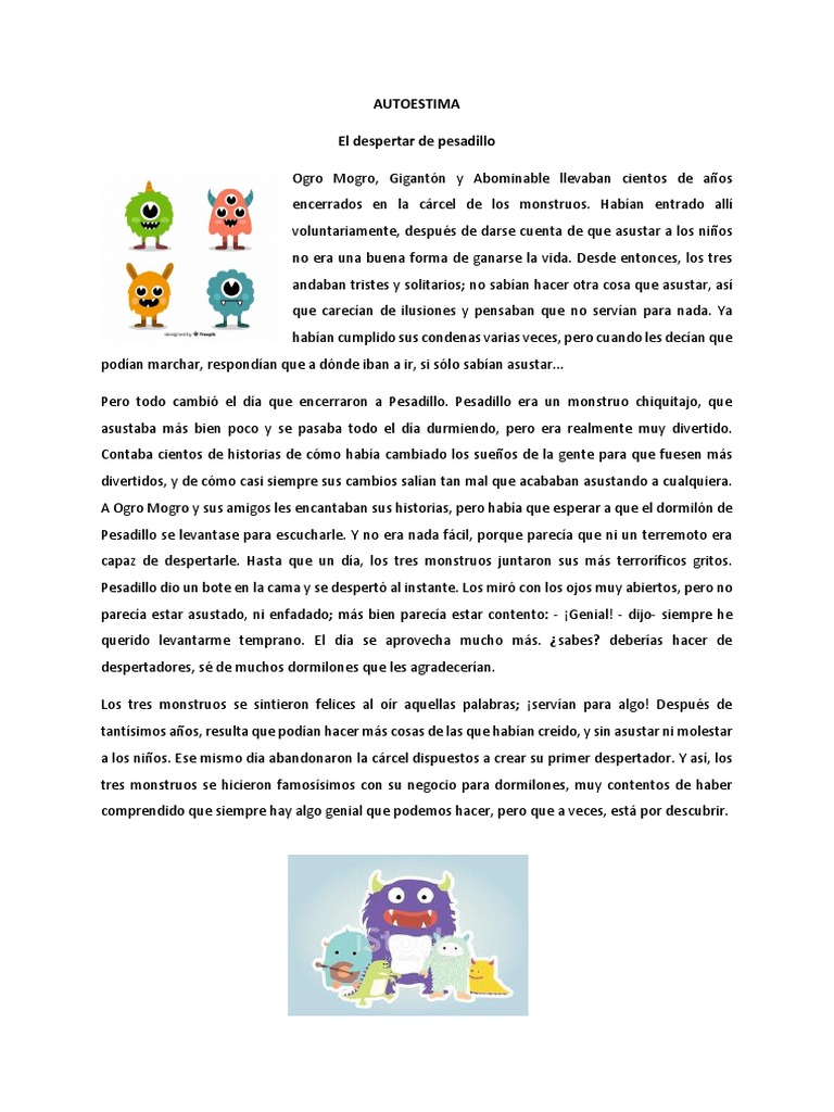 Autoestima Lectura | PDF