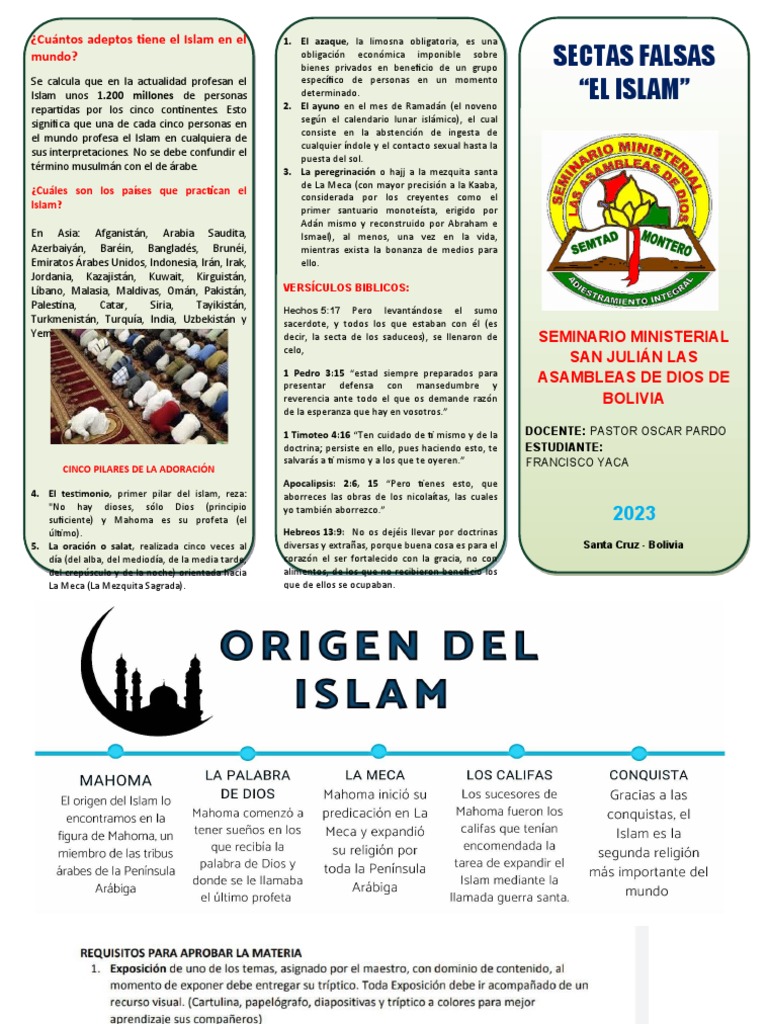 Triptico El Islam | PDF