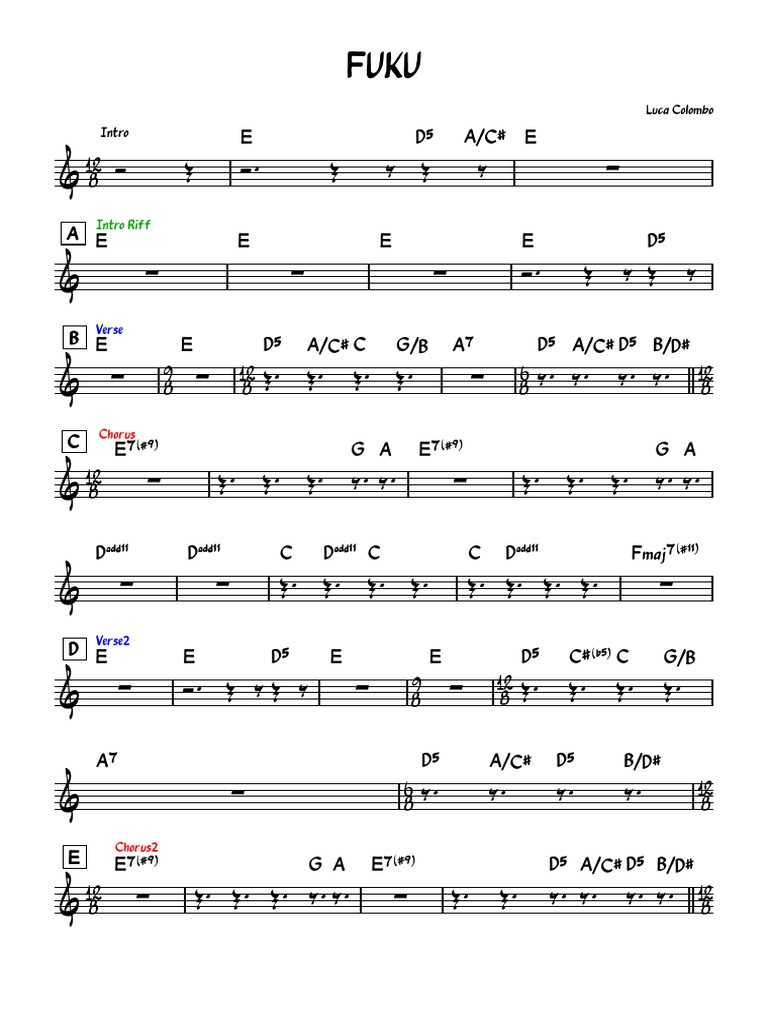 Fuku Rev02 | PDF | Musical Forms | Songs