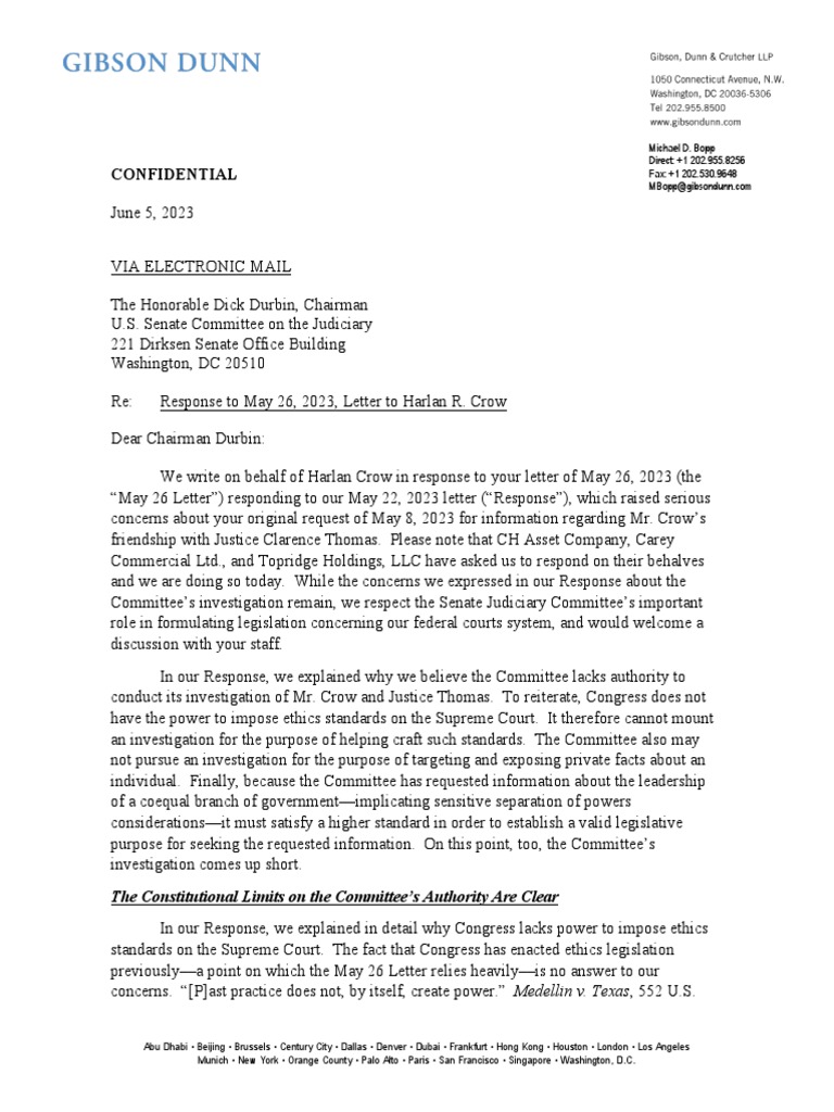 Congressional Authority on Court Ethics | PDF | United States Congress ...