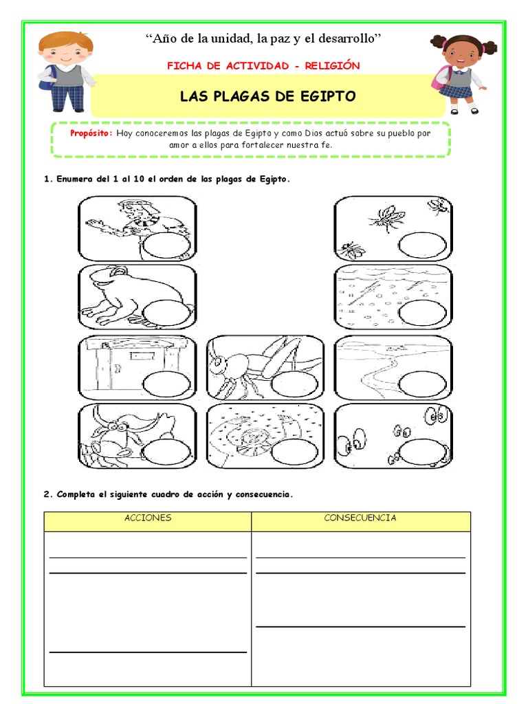 Ficha-Mierc-Rel-Las Plagas de Egipto | PDF