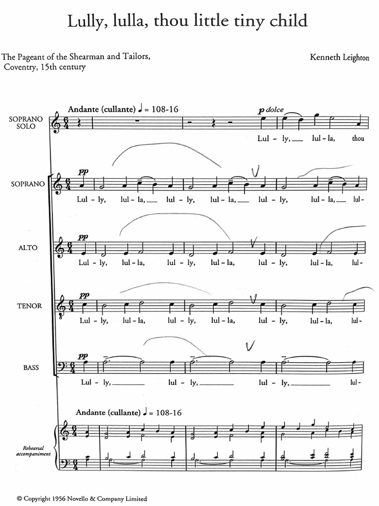 05 Lully Lulla Score | PDF
