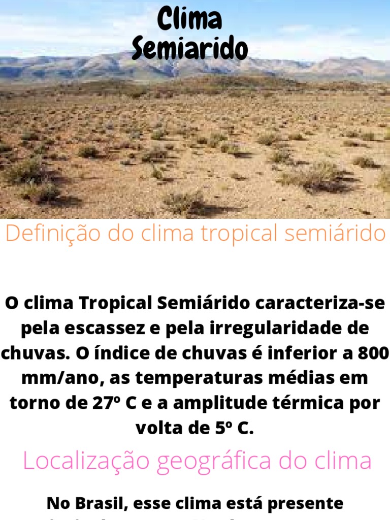 Clima Semiarido | PDF