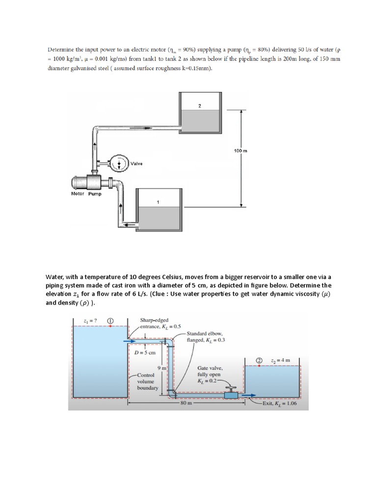 Exercise Fluid Mechanics | PDF