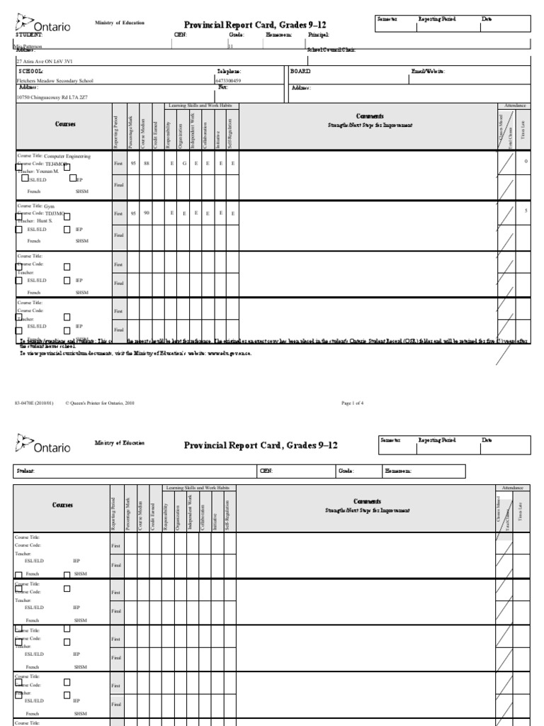 Report Card Maker | PDF