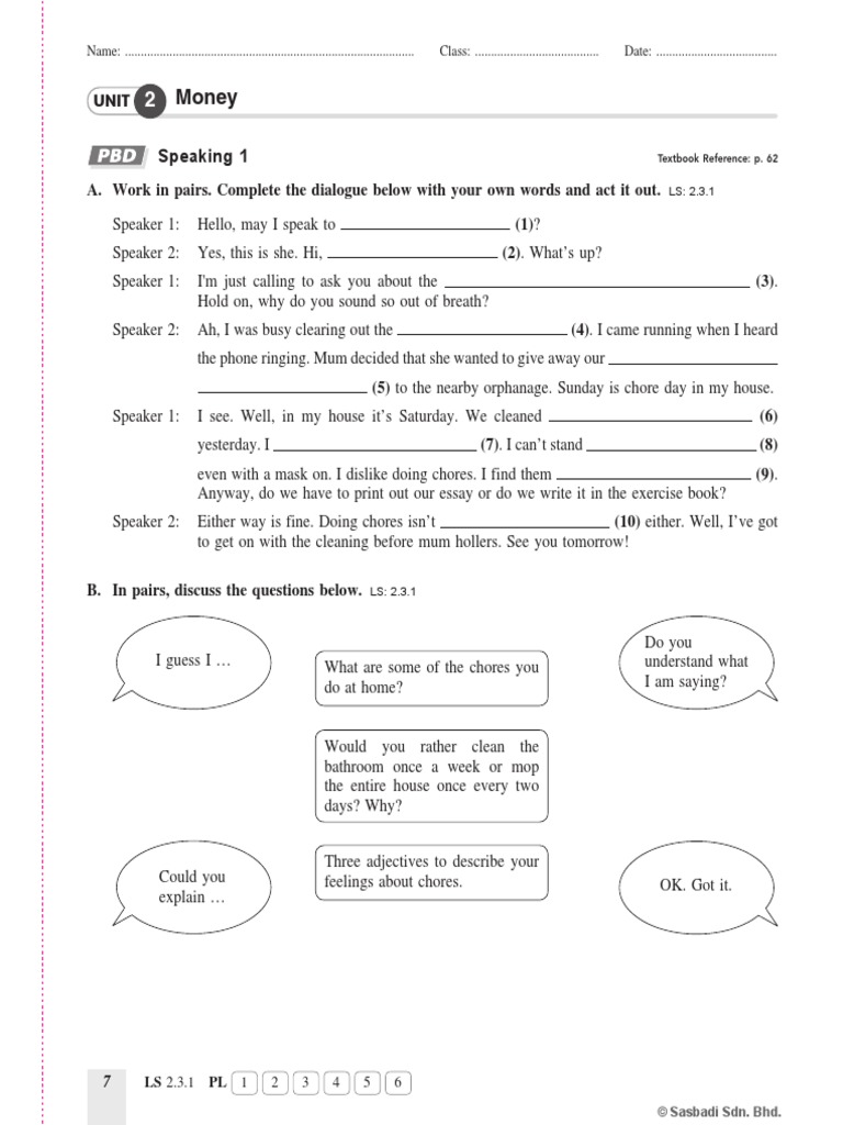 Form 2 English Writing Exercises | PDF