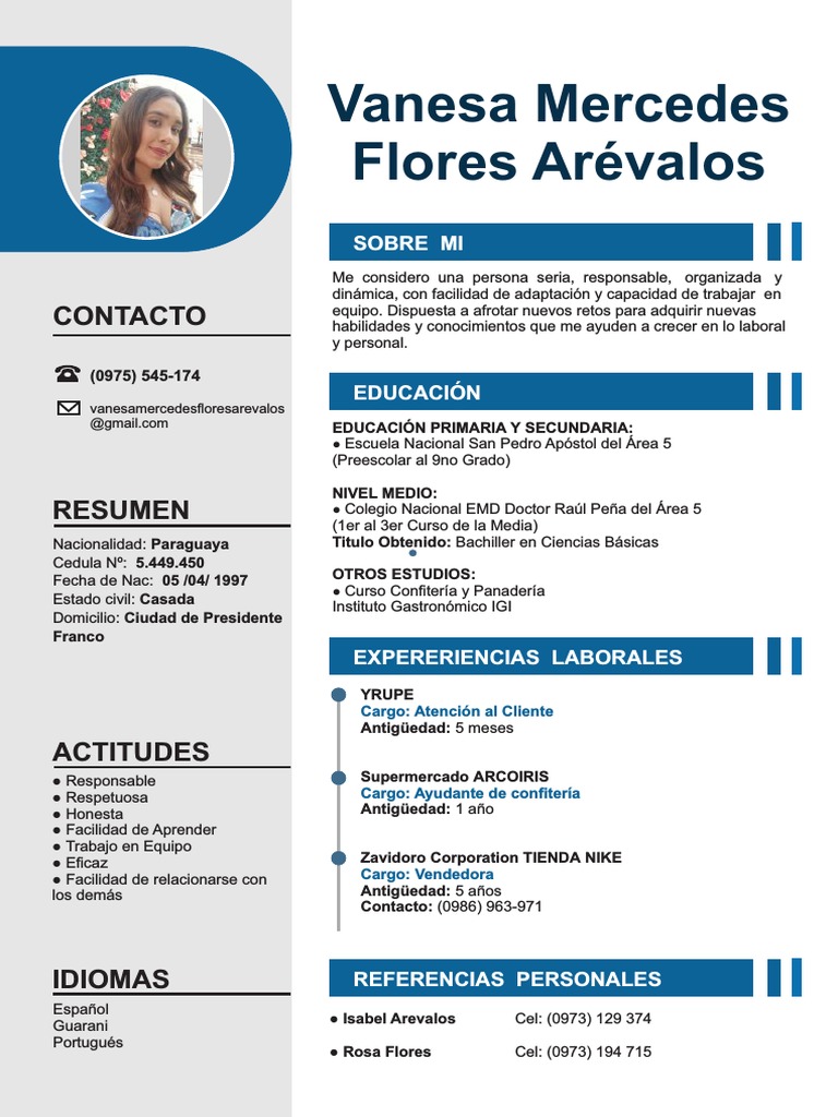 CV Vanesa Flores | PDF