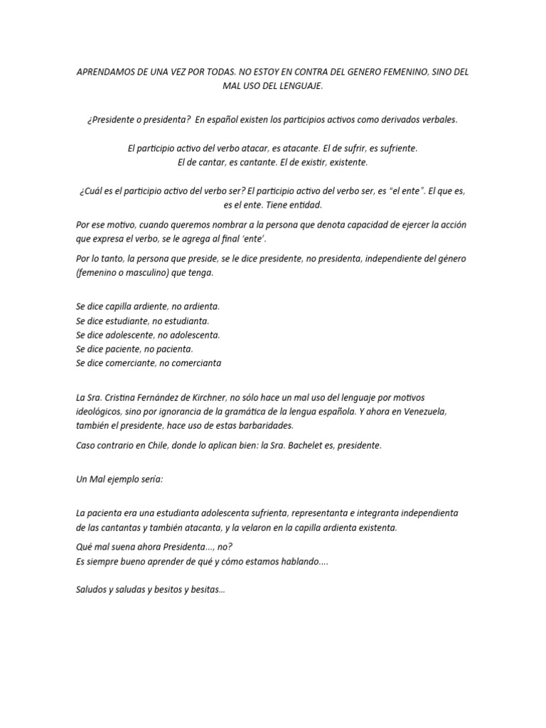 APRENDAMOS Presidenta o Presidente | PDF