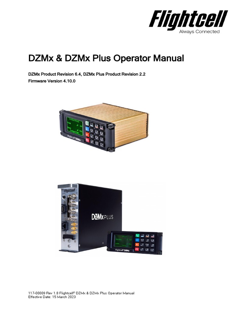 117-00009 DZMX-DZMX Plus Operator Manual Rev 1.8 Released | PDF | Wi Fi | Menu (Computing)