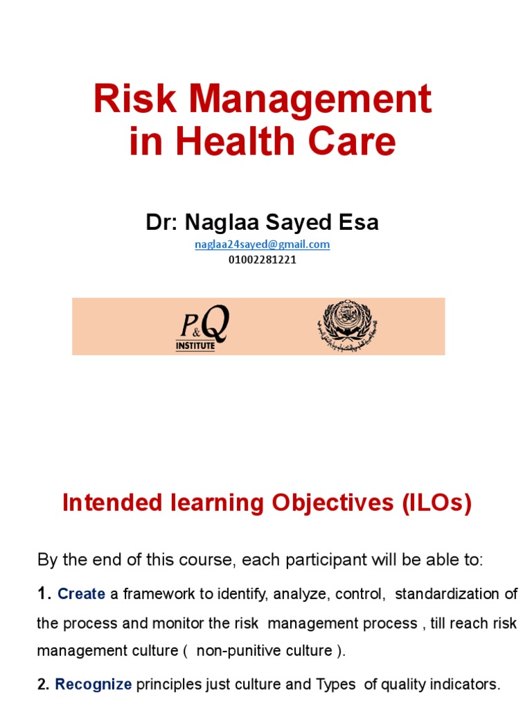 Risk Manangement Course | PDF