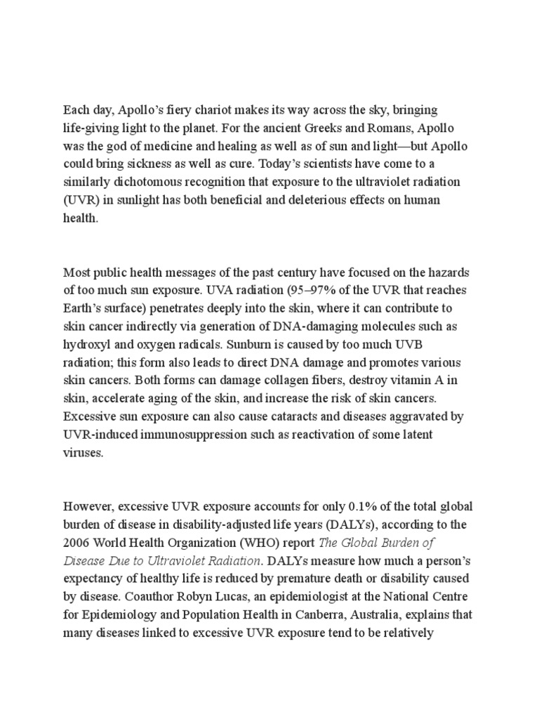 Sunlight Study | PDF