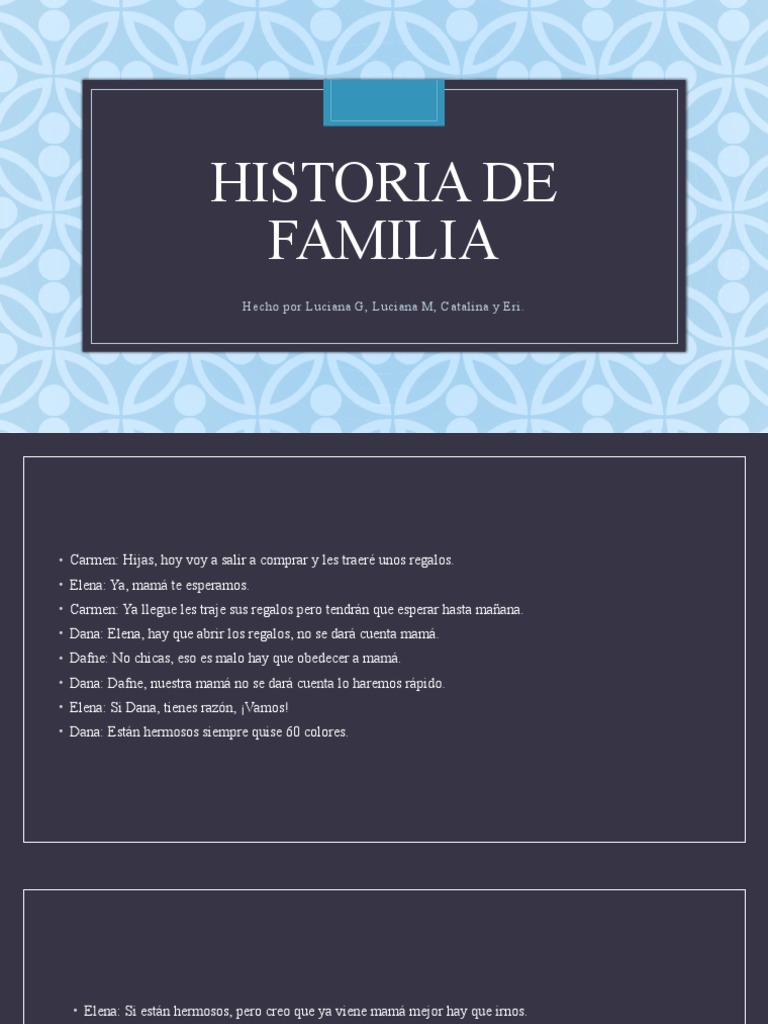 Historia de Familia | PDF