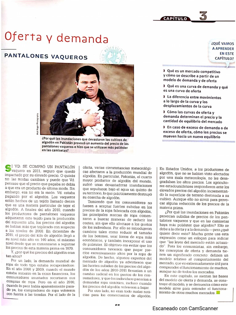 Demanda y Oferta Cap III Paul Krugman Esquema | PDF