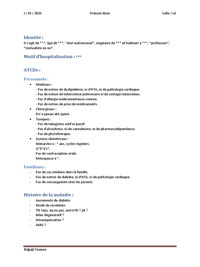 Bilan médical complet d'un patient | PDF | Utérus | Rectum