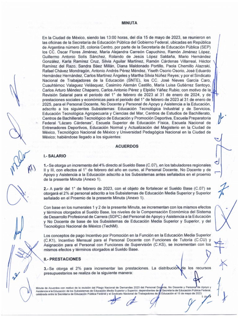 Minuta Homologado | PDF
