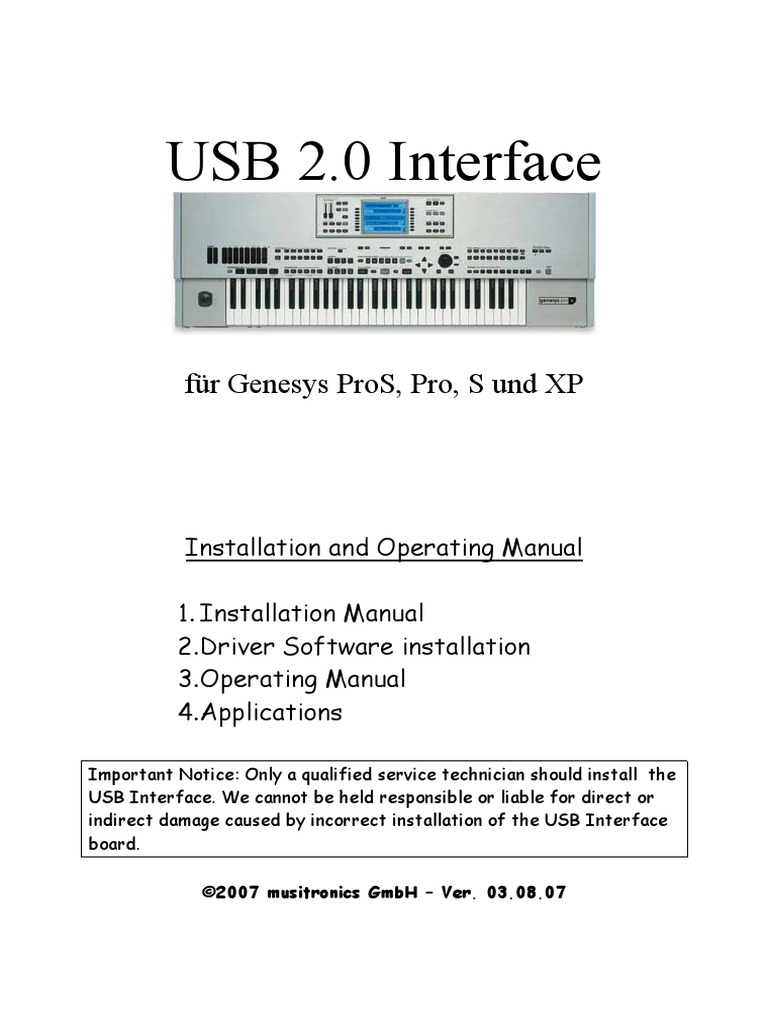 Genesys USB E | PDF | Usb | Computer File