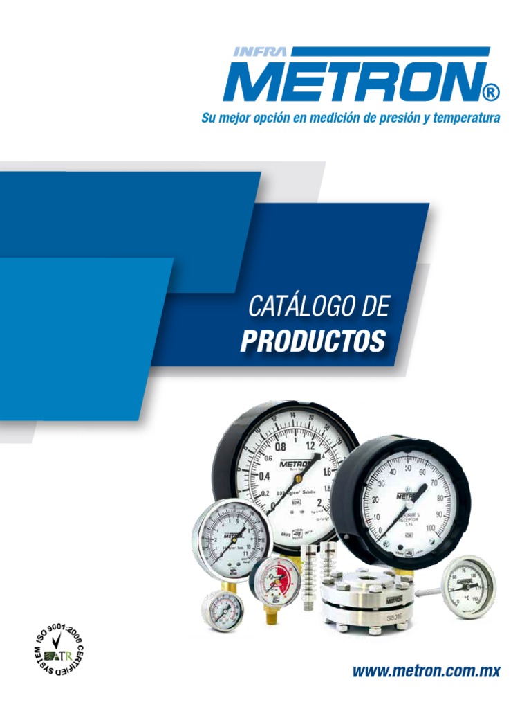 Catalogo Gral Metron | PDF | Medida de presión | Presión