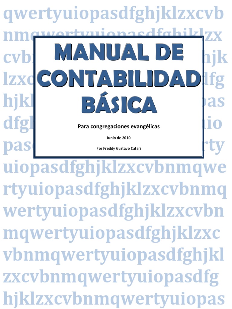 Manual Contabilidad Basica para Congregaciones Evangelicas | PDF | Contabilidad | Estado financiero