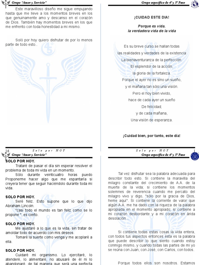 Reflexiones Diarias de Sobriedad | PDF | Amor | Metafísica de la mente